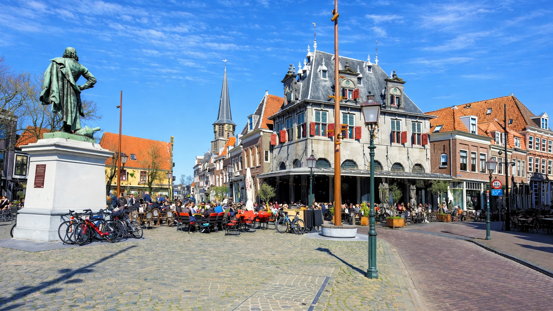 Hoorn Netherlands peaceful walk in a historic city (4K)