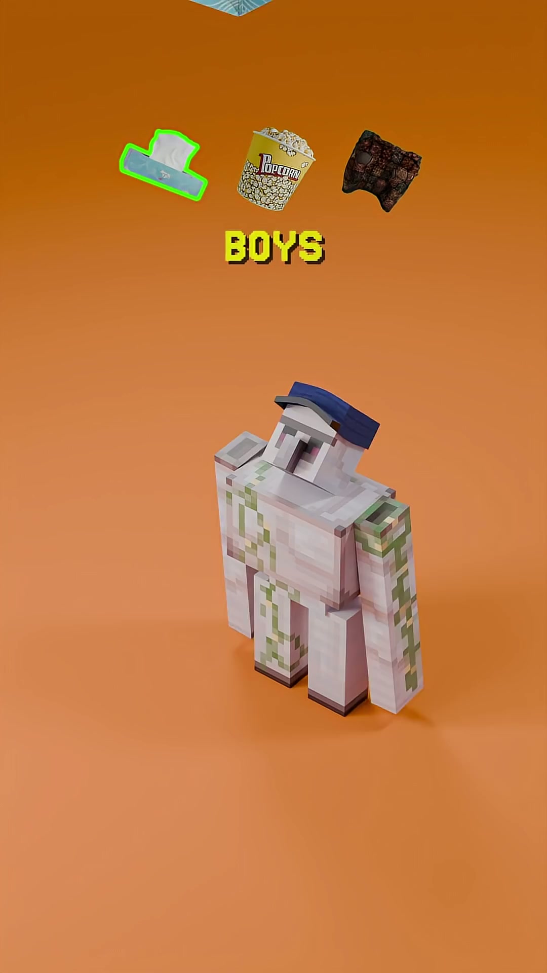 Girls be like 🥹 vs boys be like 💥 satisfying Minecraft simulation