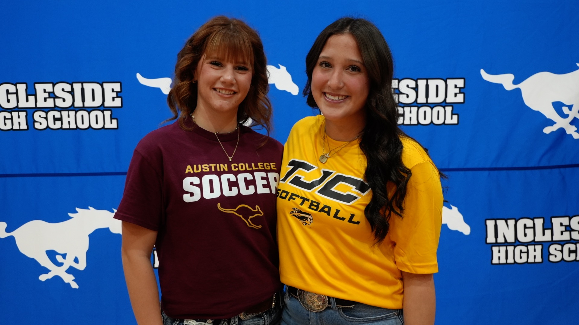 Ingleside's Ella Casey signs with Austin College soccer and Kylee Ward ...