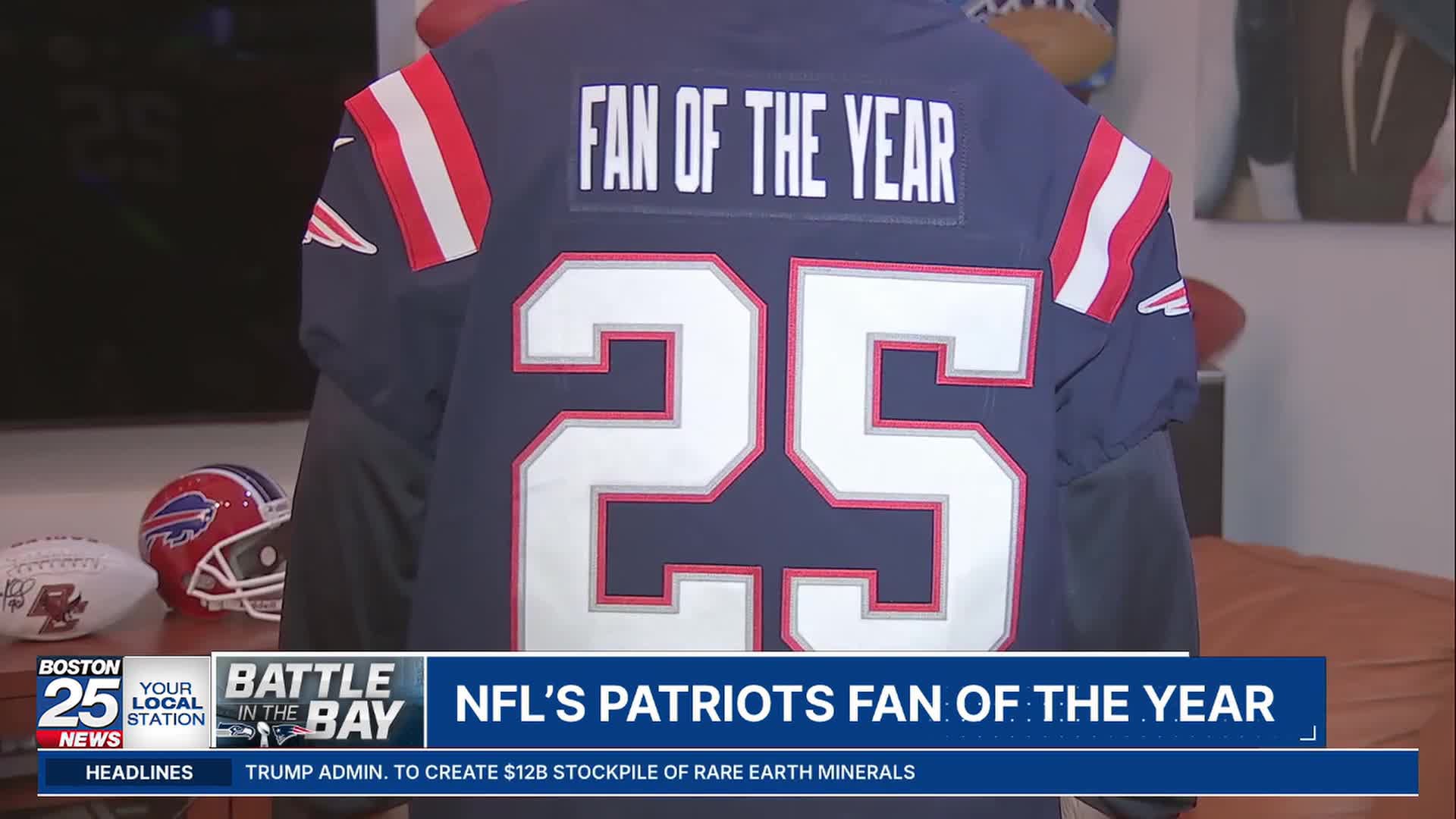 Sharon man wins Super Bowl trip as NFL fan of the year for the Patriots