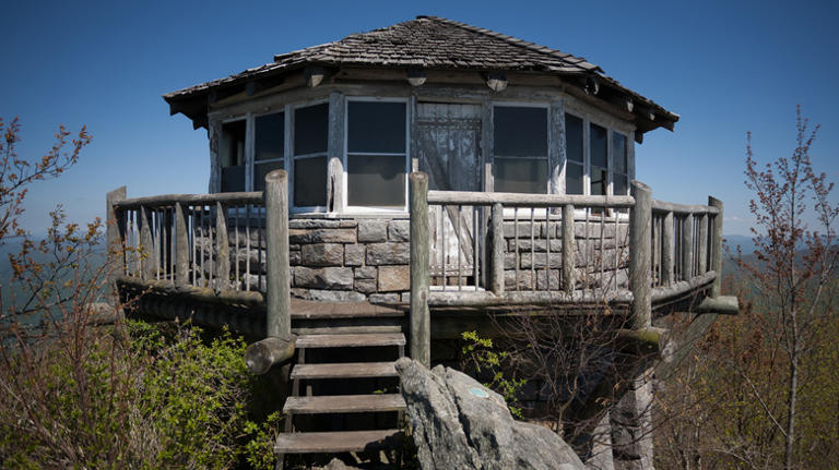 Tennessee's restored Smoky Mountain lookout tower is a remote spot with ...