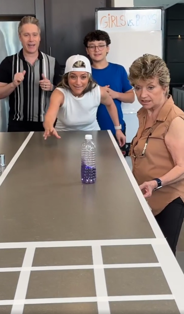 Slide the bottle tic tac toe challenge with a surprise