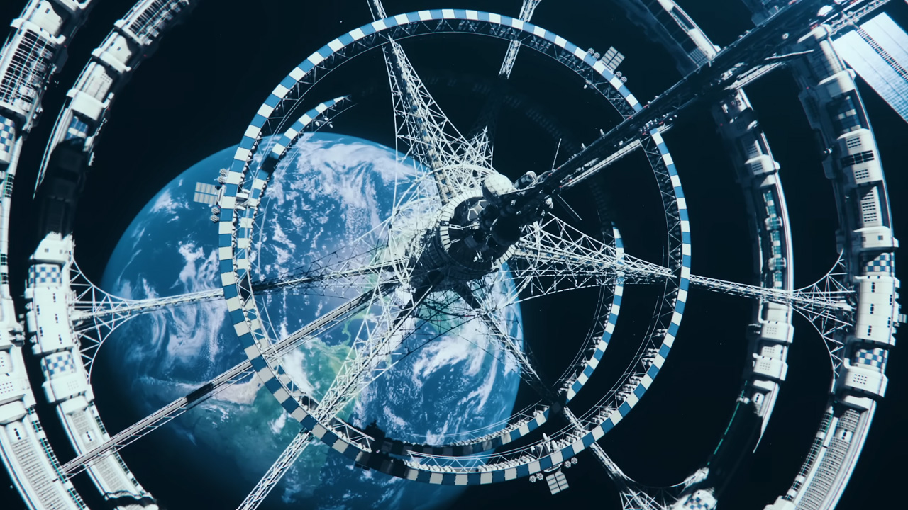 Space Megastructures to Stabilize Earth Climate