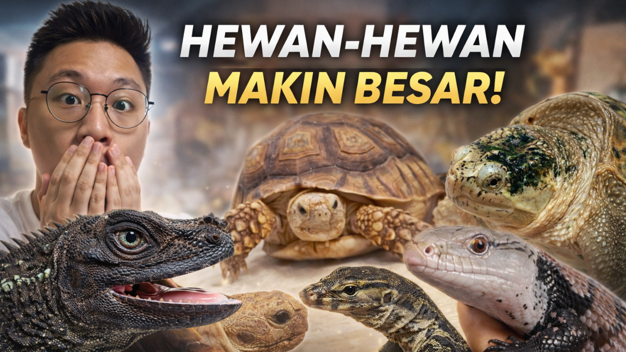 Melacak pertumbuhan calon reptil monster peliharaan OmRey