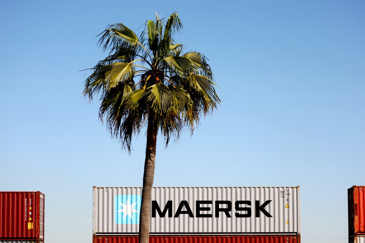 Maersk shares slide on lower earnings outlook