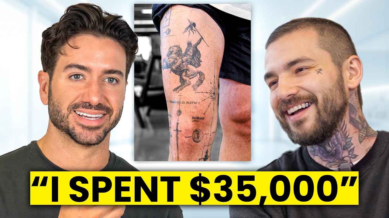 Alex Costa breaks down his viral tattoos worth $35,000