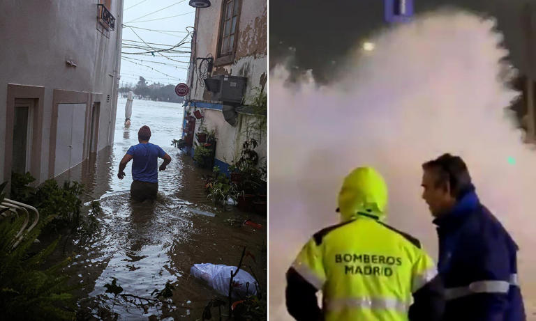 Storm chaos in Spain and Portugal: Floods 'trigger earthquakes' and ...