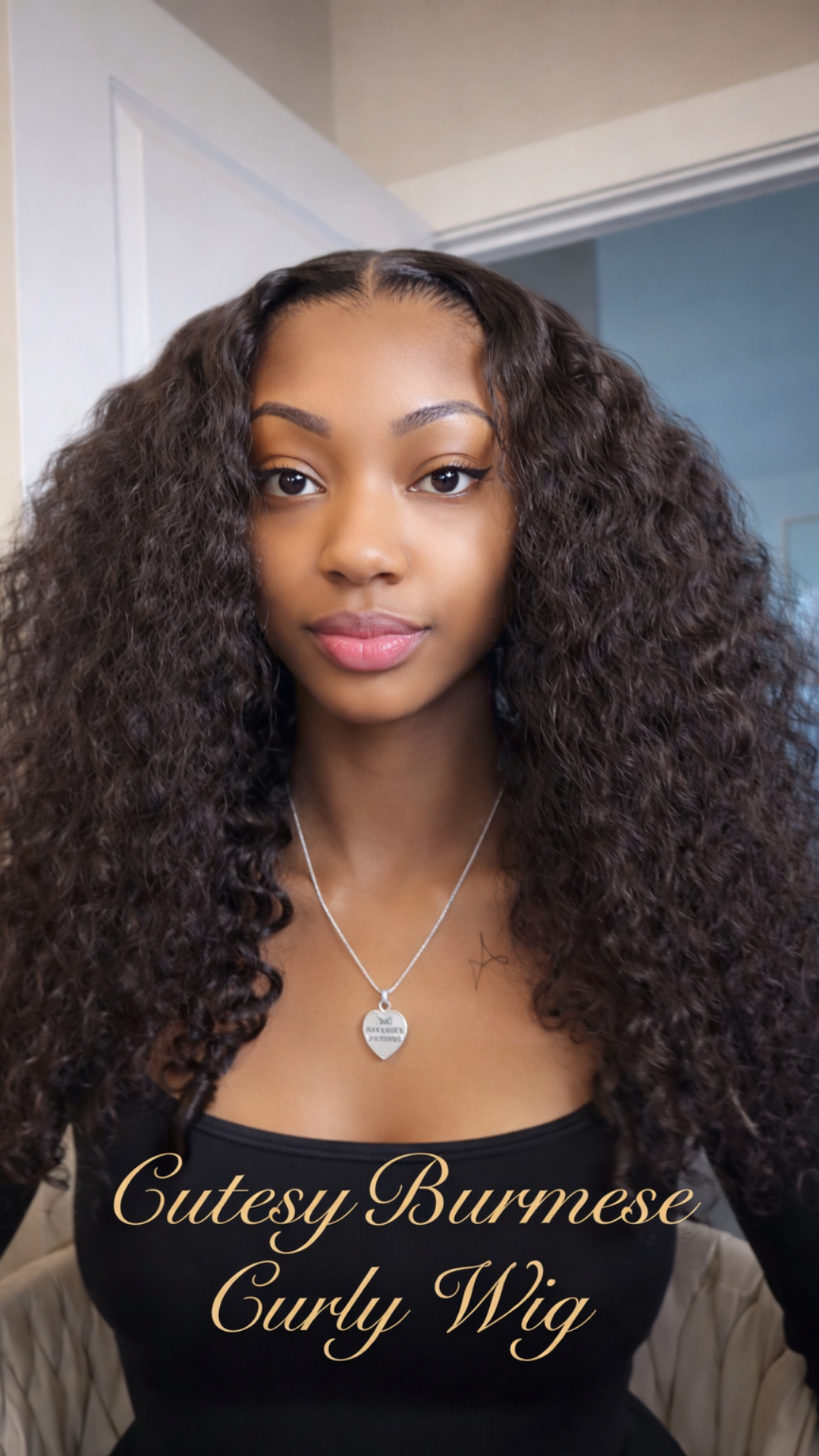 Cutesy Burmese curly wig fluffy, defined & so pretty