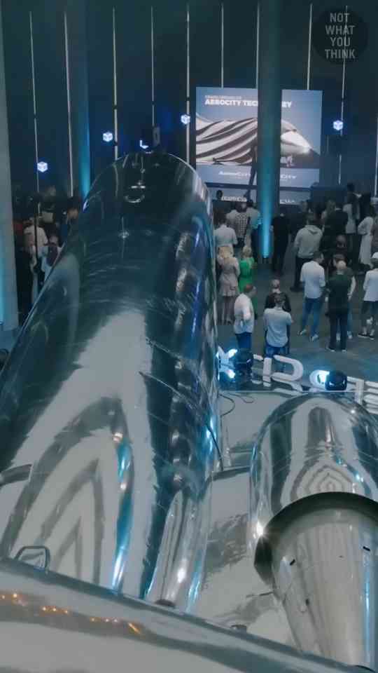 Landing aircraft inside a building