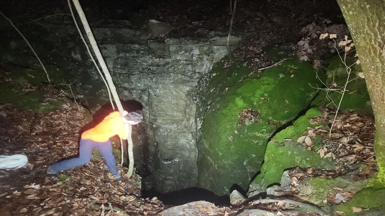 A small hole near train tracks hid something massive below