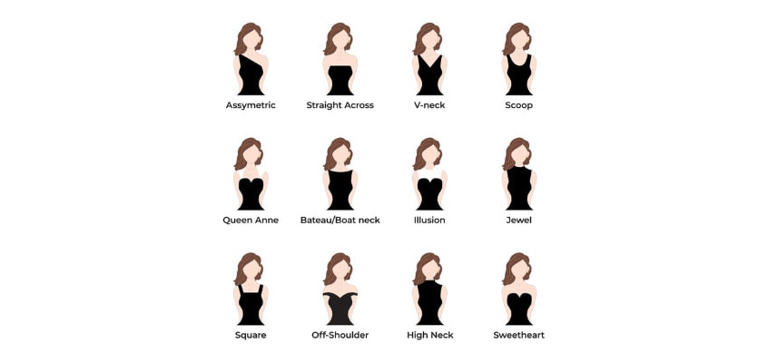 12 types of necklines for every mood, body shape, and occasion
