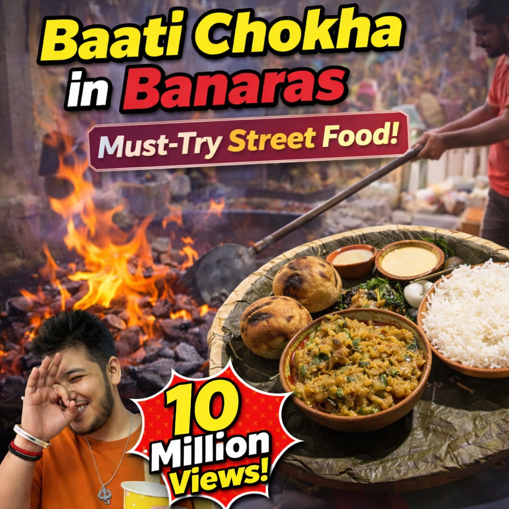 Baati chokha in Banaras | Authentic Varanasi street food every foodie ...