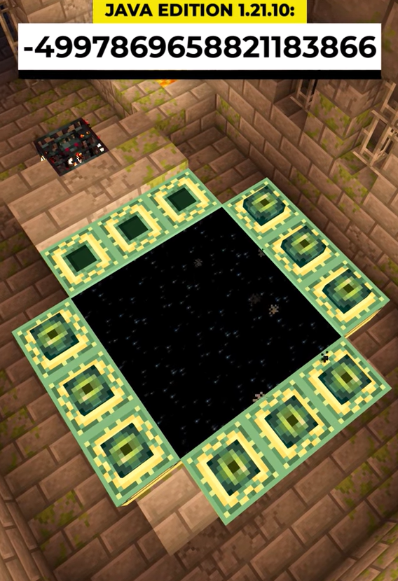 Extremely rare Minecraft End Portal seed: Spawn next to the portal!