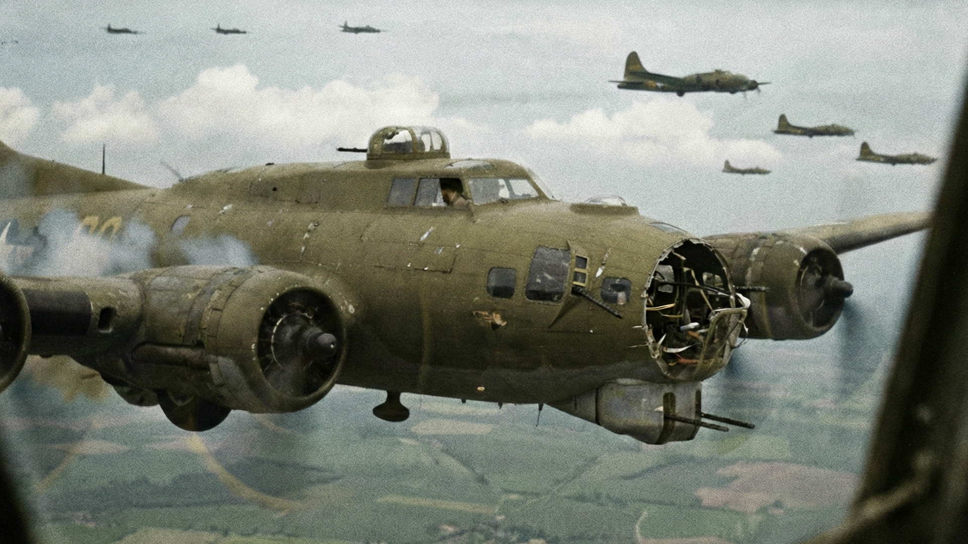 How Did a B 17 Bomber Survive After Losing Its Nose in WW II
