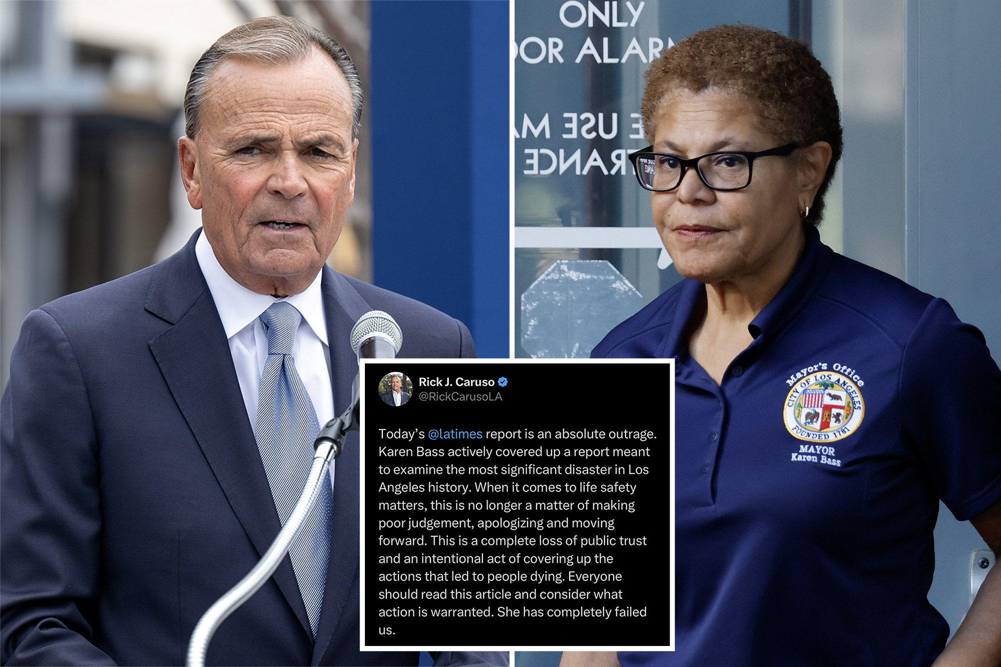 Rick Caruso considers return to LA mayor’s race after damning Bass ...