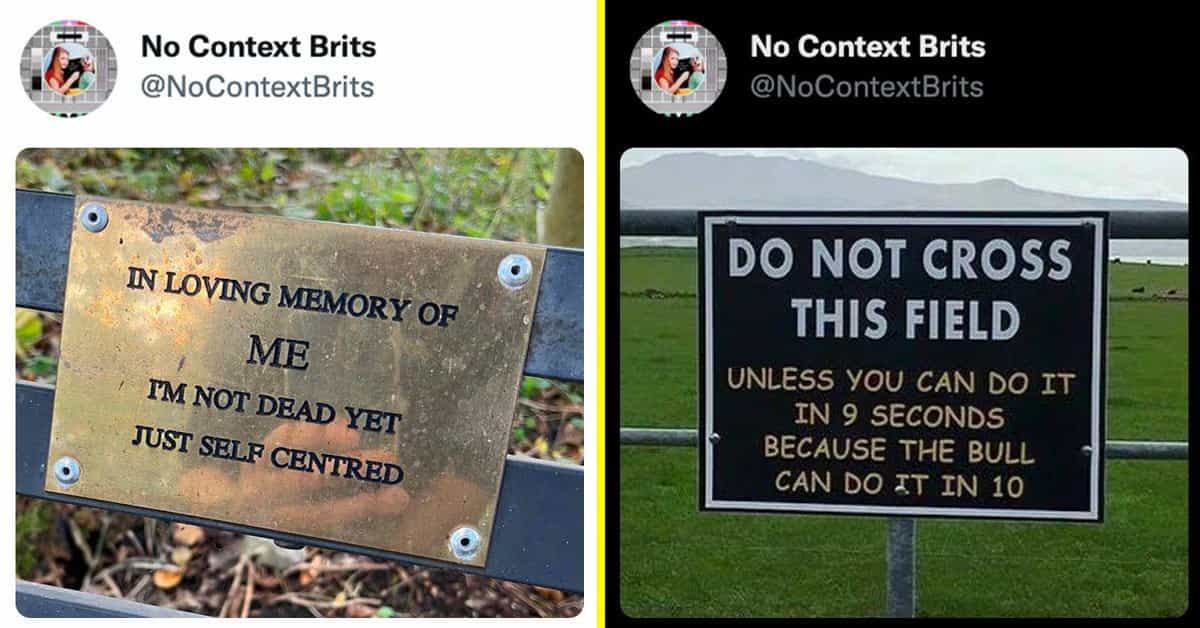 The funniest British signs