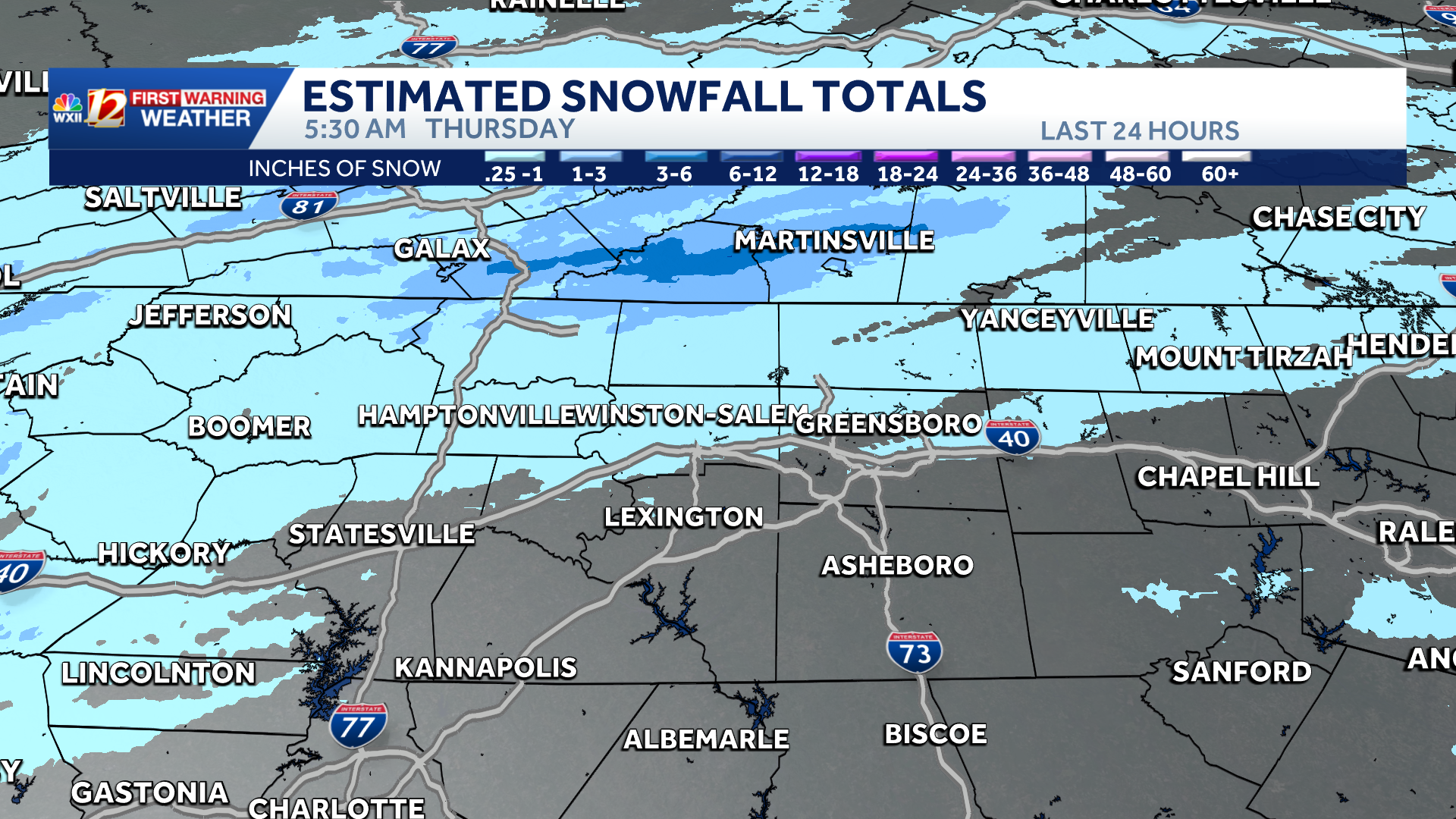 Treacherous travel! Wet and snowy roads create icy conditions in the Triad