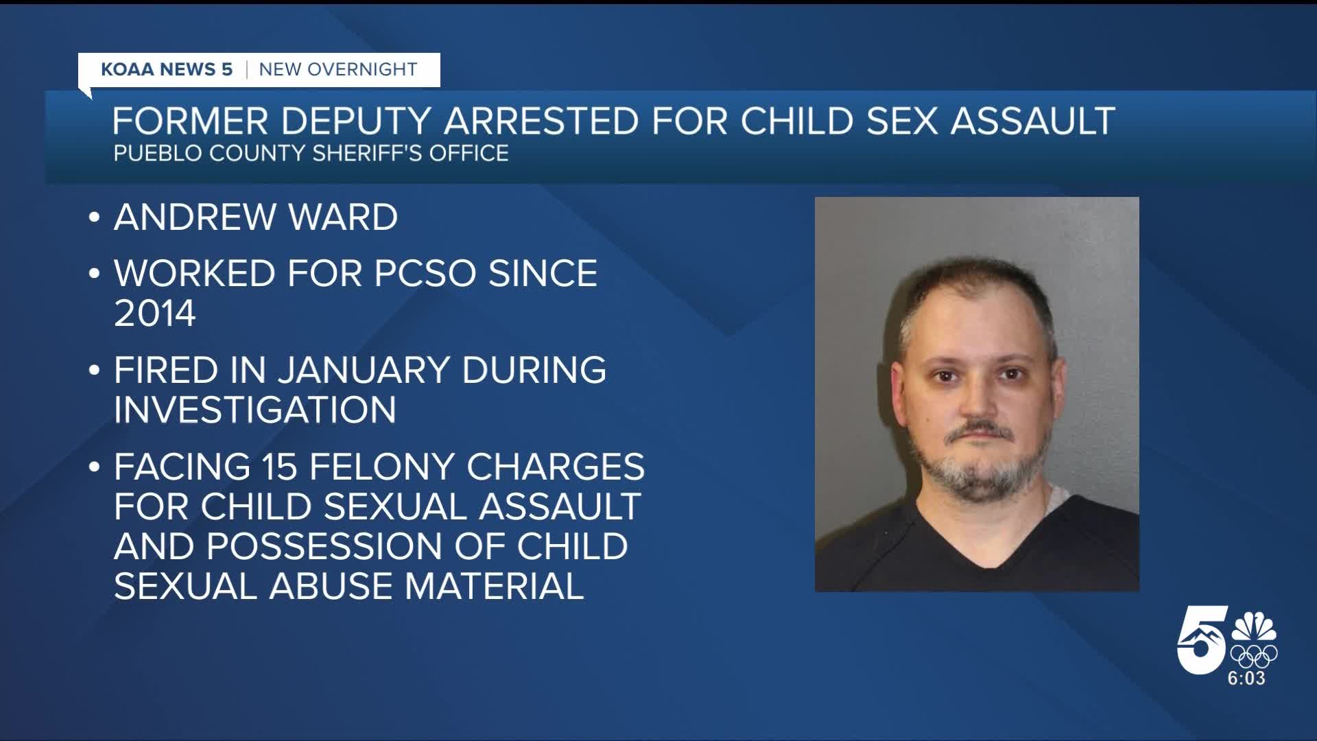 Former Pueblo County sheriff's deputy arrested for child sex assault