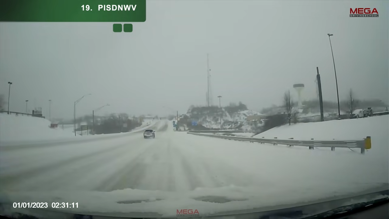 Red truck runs a red light and causes a crash in Harlingen