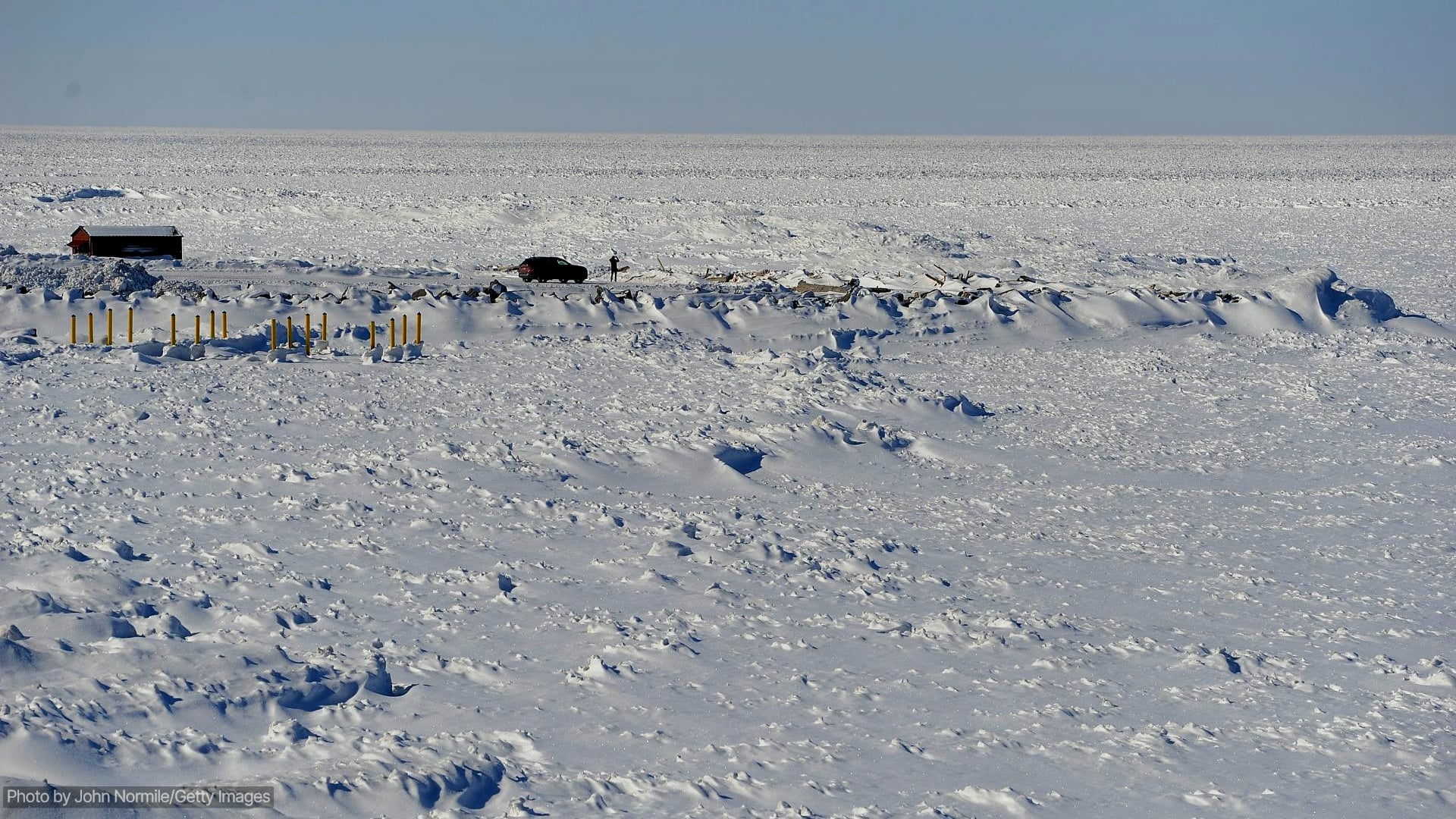 Lake Erie nearing a record 100% ice coverage