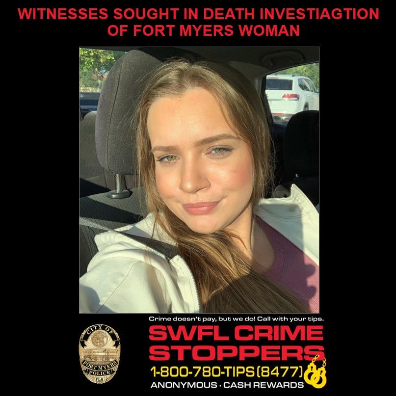 Fort Myers police call woman's downtown death 'suspicious', ask for tips