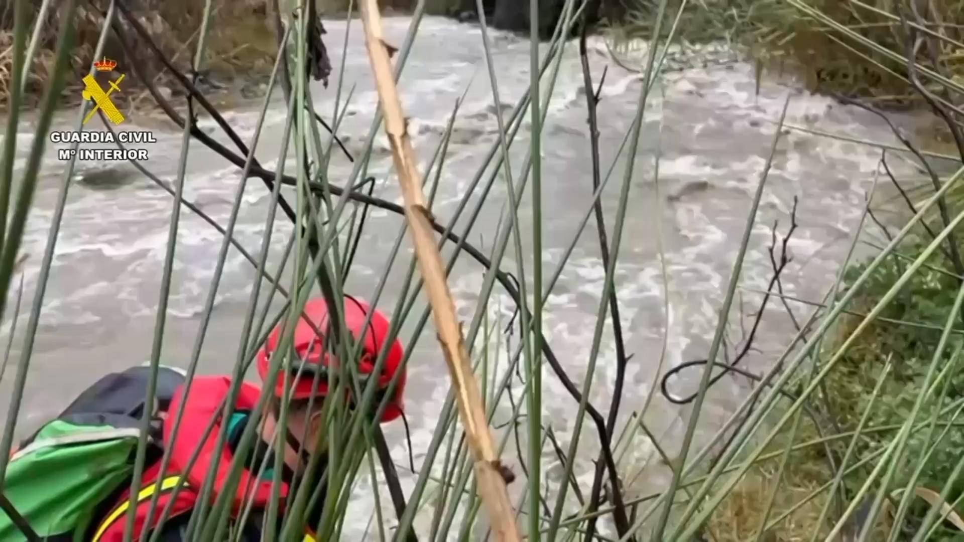 Rescuers contend with fast flowing river in search for woman swept away ...