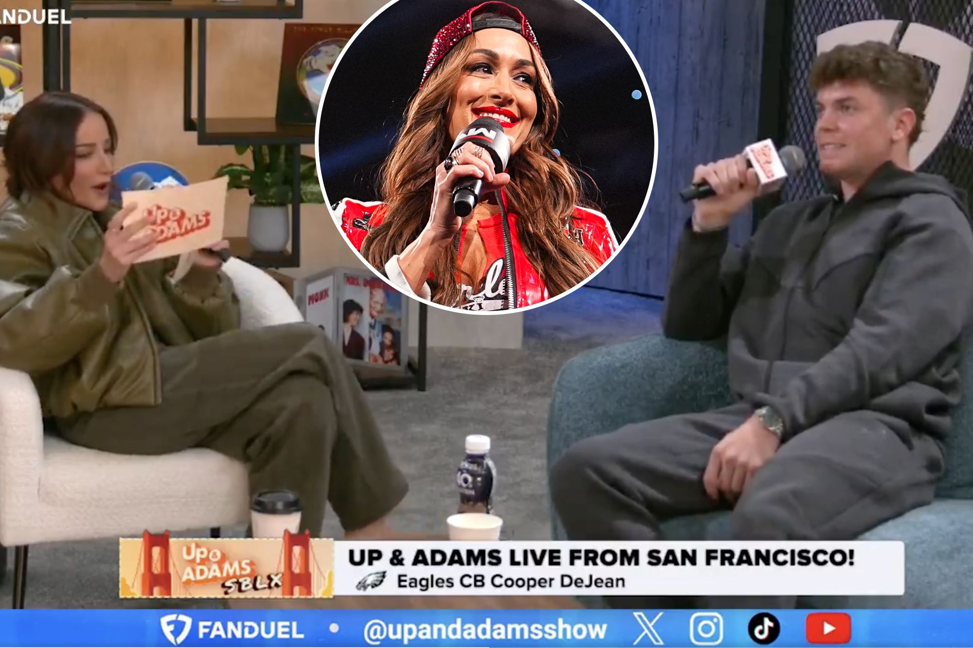 It gets really awkward when Kay Adams asks Cooper DeJean about Nikki ...