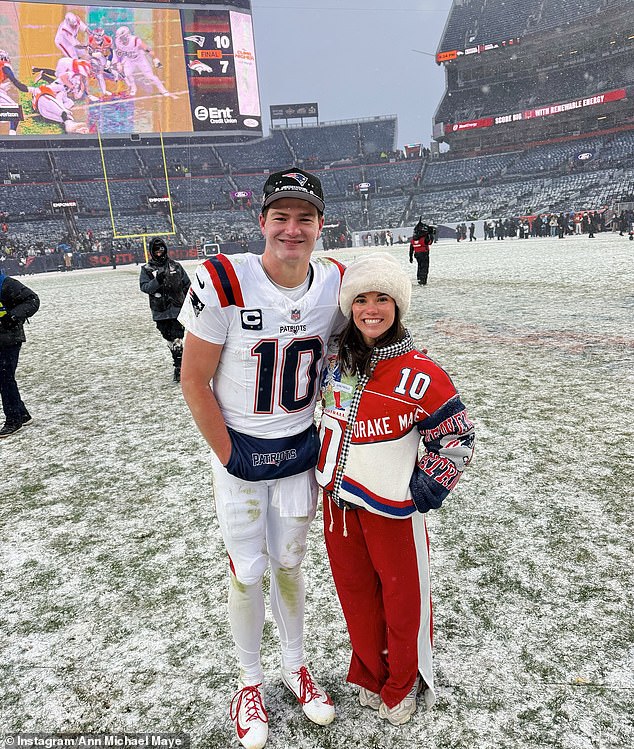 New England Patriots quarterback Drake Maye's wife reveals what she's ...