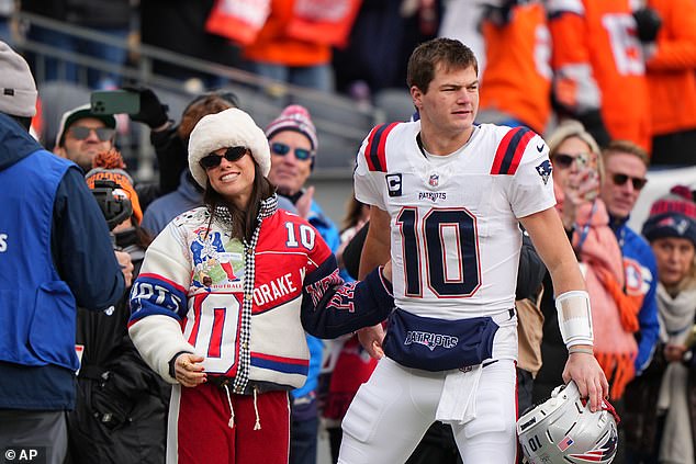 New England Patriots quarterback Drake Maye's wife reveals what she's ...