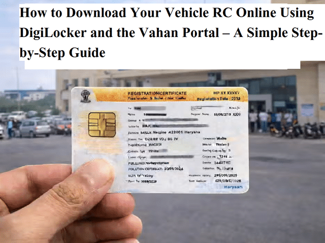 How to download your vehicle RC online using DigiLocker and the Vahan ...