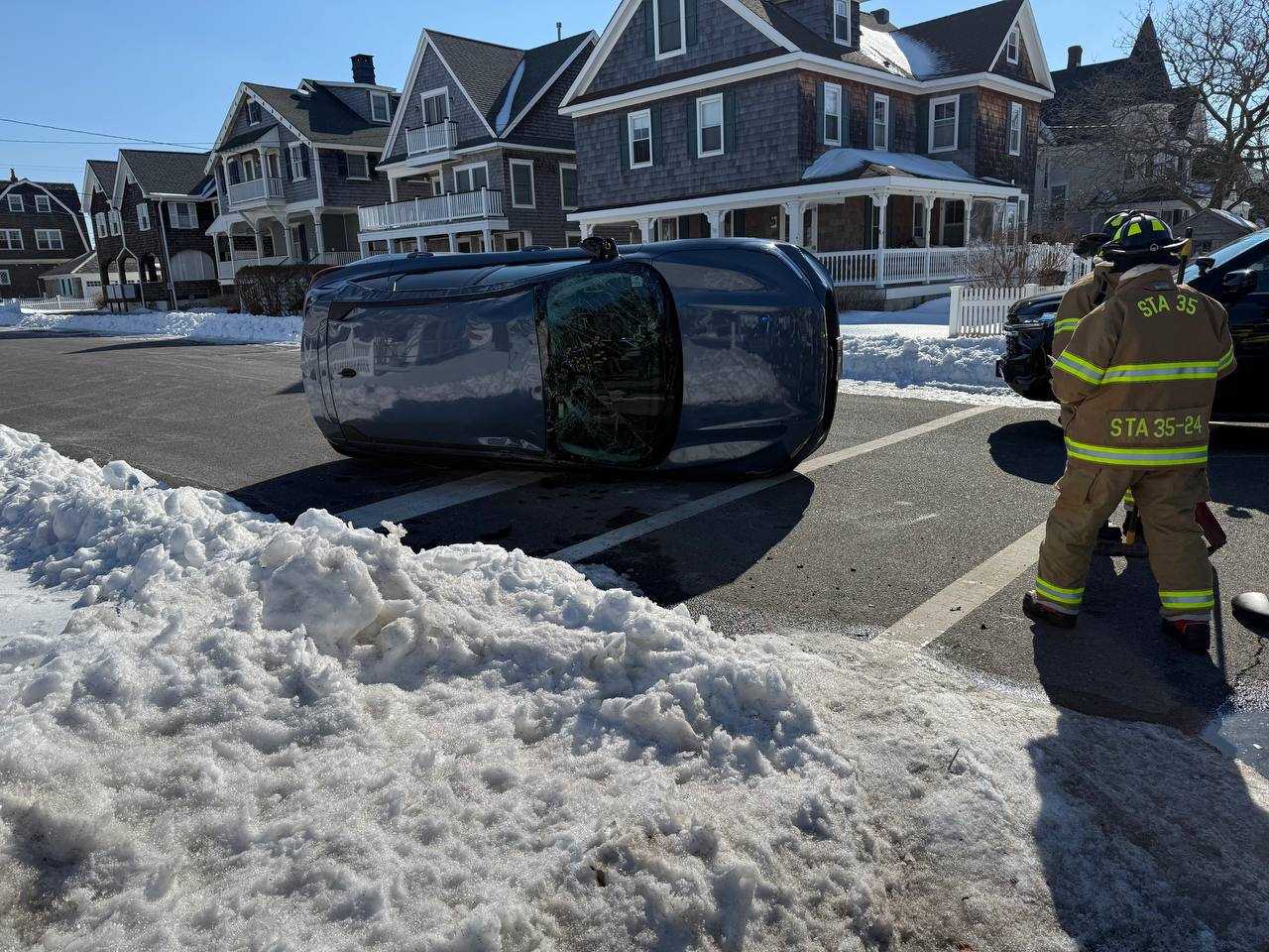One hospitalized after vehicle overturns: Bay Head PD