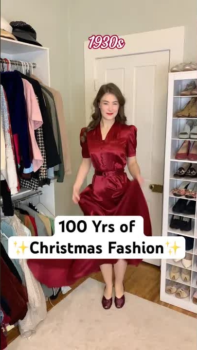 Christmas fashion evolution through the decades