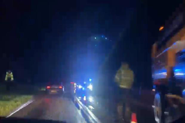 Drivers face delays as police descend on key A-road