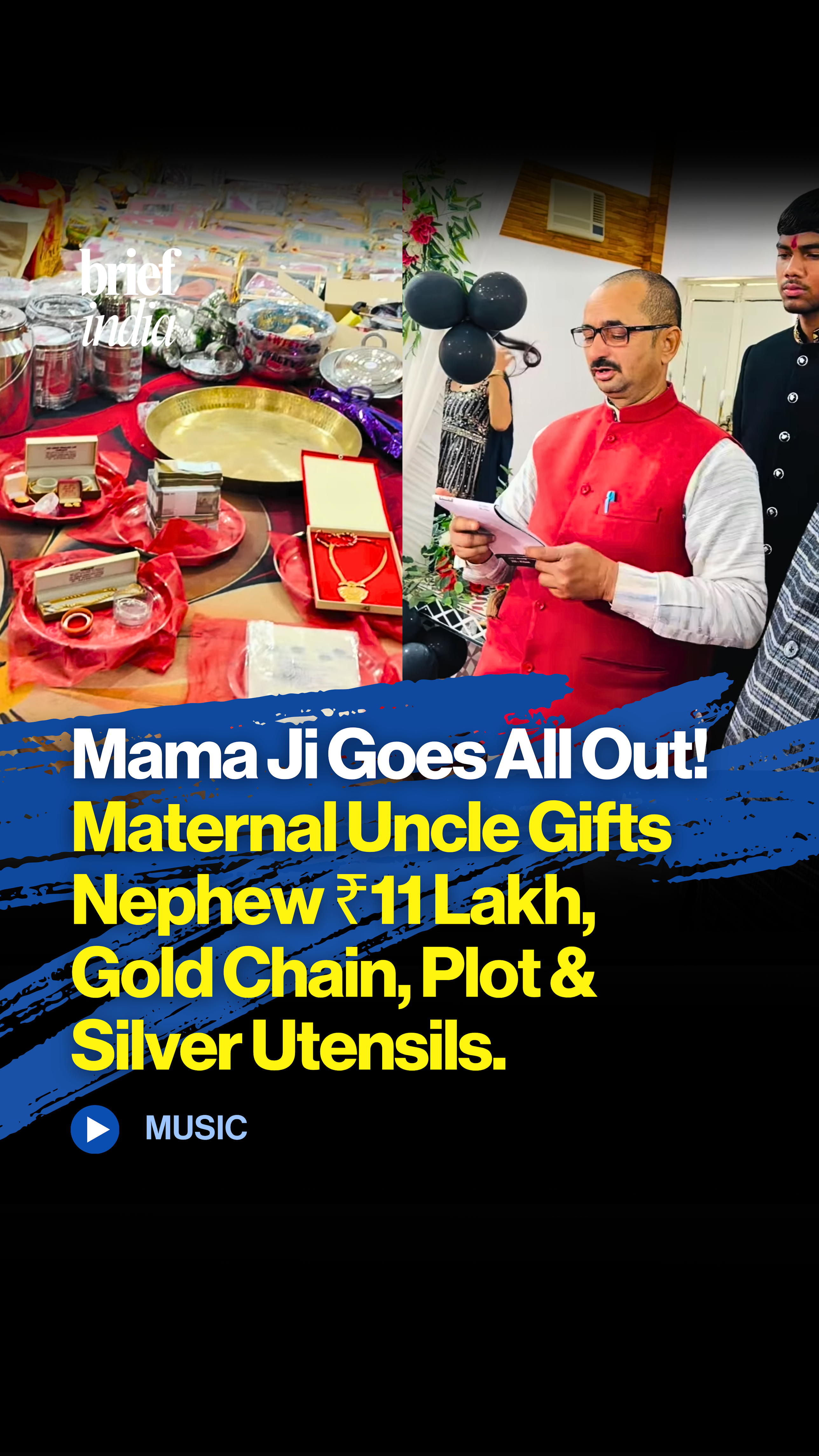 Maternal uncle gifts ₹11 lakh, gold & silver utensils to nephew, video ...
