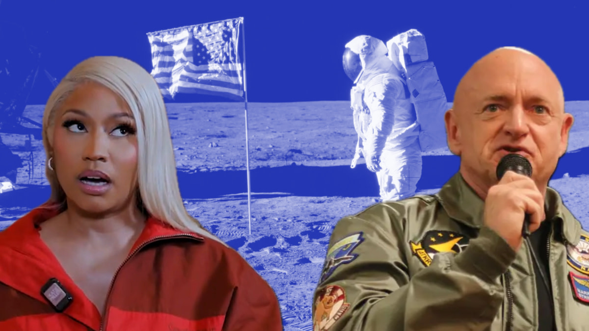 Sen. Mark Kelly laughs off Nicki Minaj’s moon landing denial
