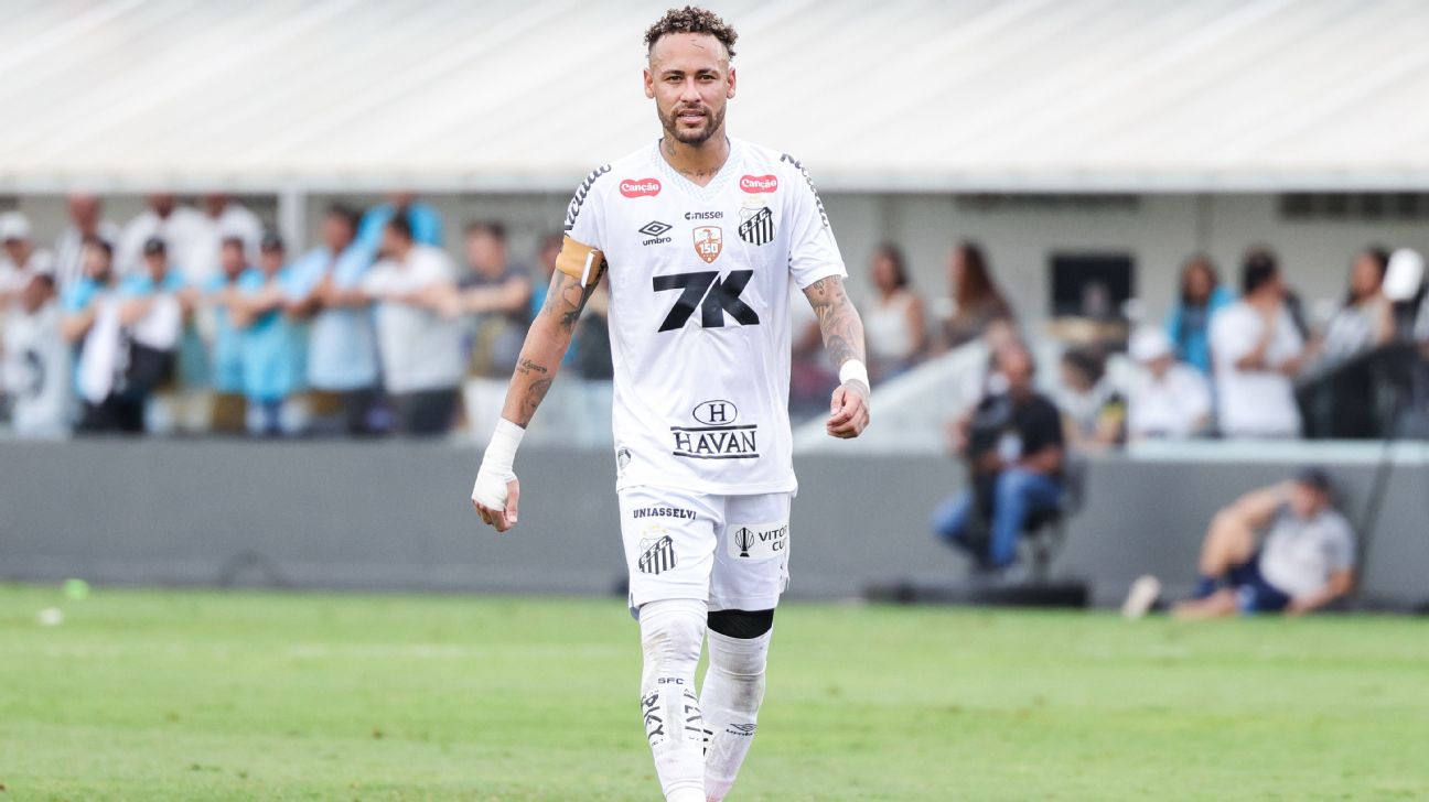 Neymar had knee procedure over international break - Santos coach