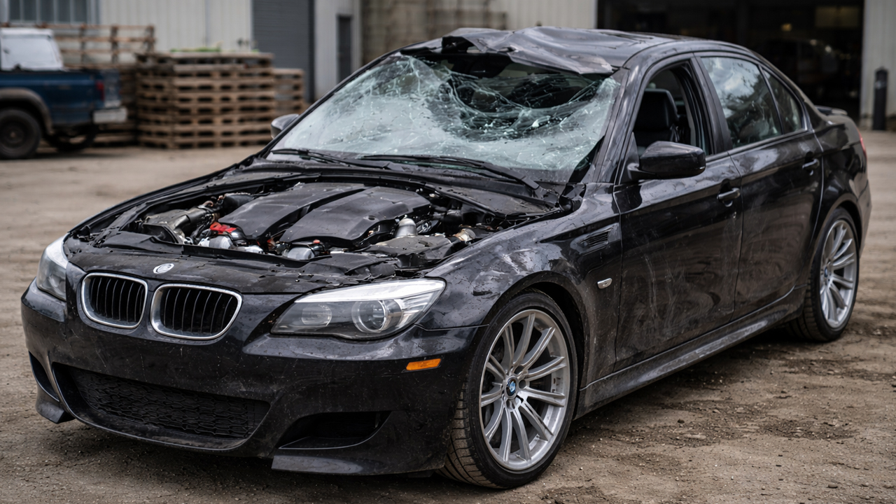 Can we fix our crashed BMW M5?