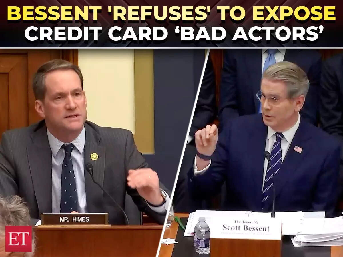 'You won't name them?': Rep Himes puts Scott Bessent on the spot over ...