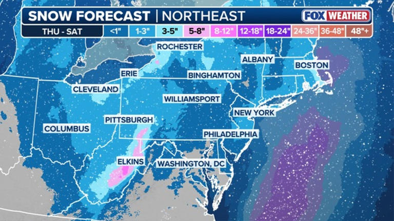Snow, below-zero wind chills expected for NYC area this weekend: See ...