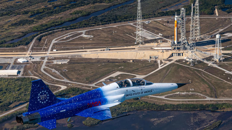 NASA chief flies over Artemis 2 moon rocket | Space photo of the day ...