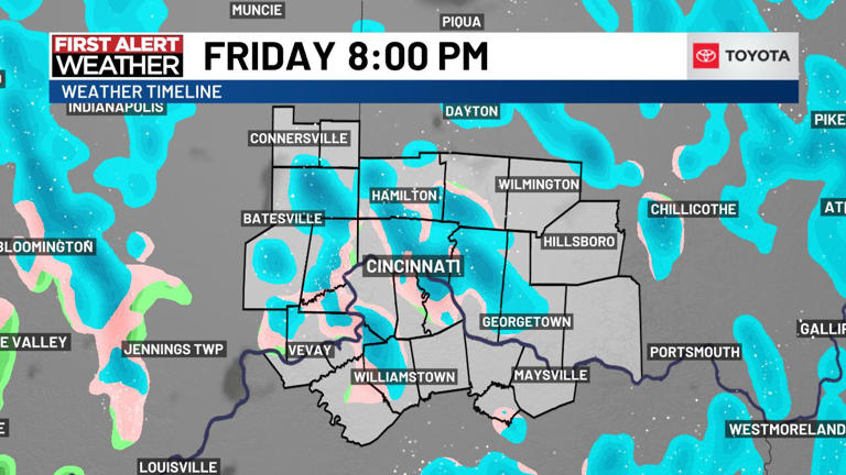 First Alert Weather Day: Timeline for snow Friday