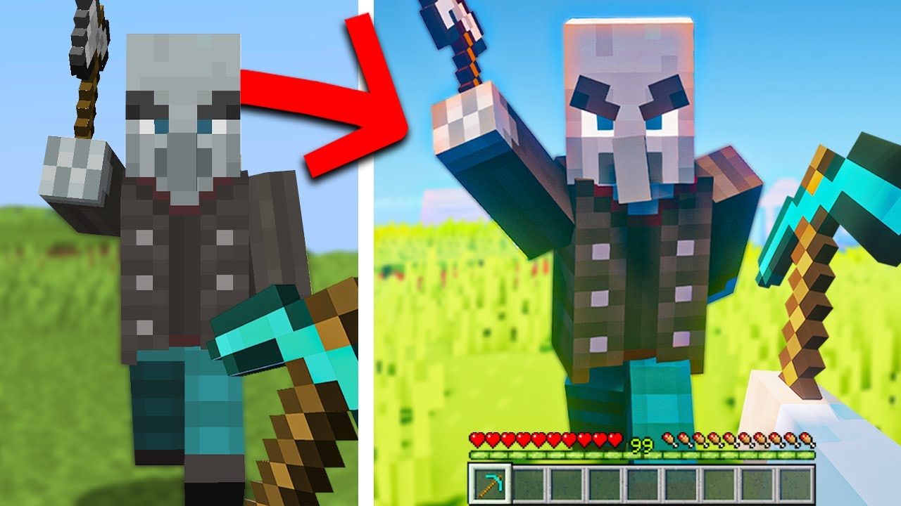 Minecraft, but it gets more animated