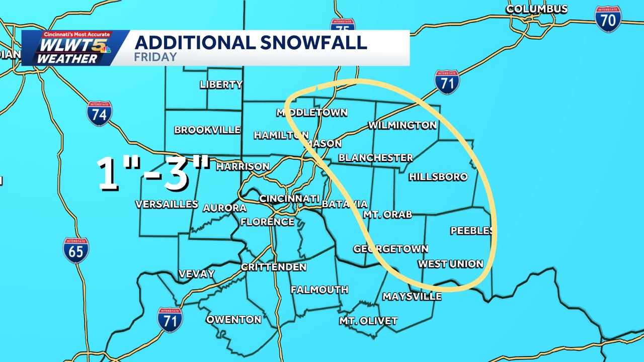 More snow coming: Burst of snow Friday could bring impacts, thundersnow