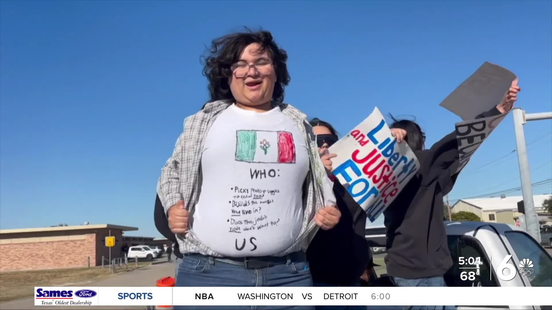Flour Bluff students walk out over ICE actions