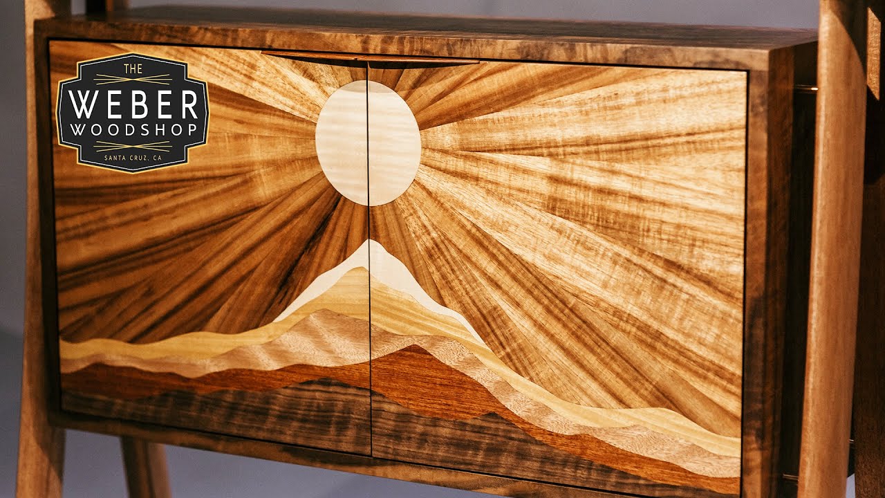 The sunrise hall table (made with Glowforge)