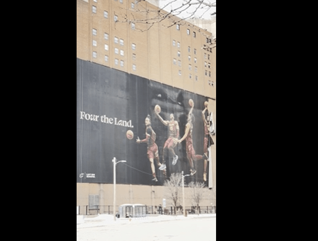 Watch: Cavs 'Core 4' banner being taken down in Cleveland
