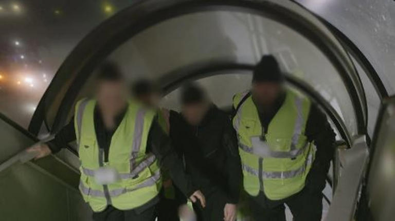 Deportation flight video released amid illegal immigration pressure