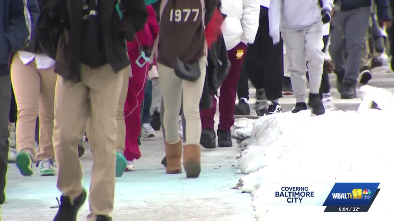 Baltimore students walk out to protest ICE