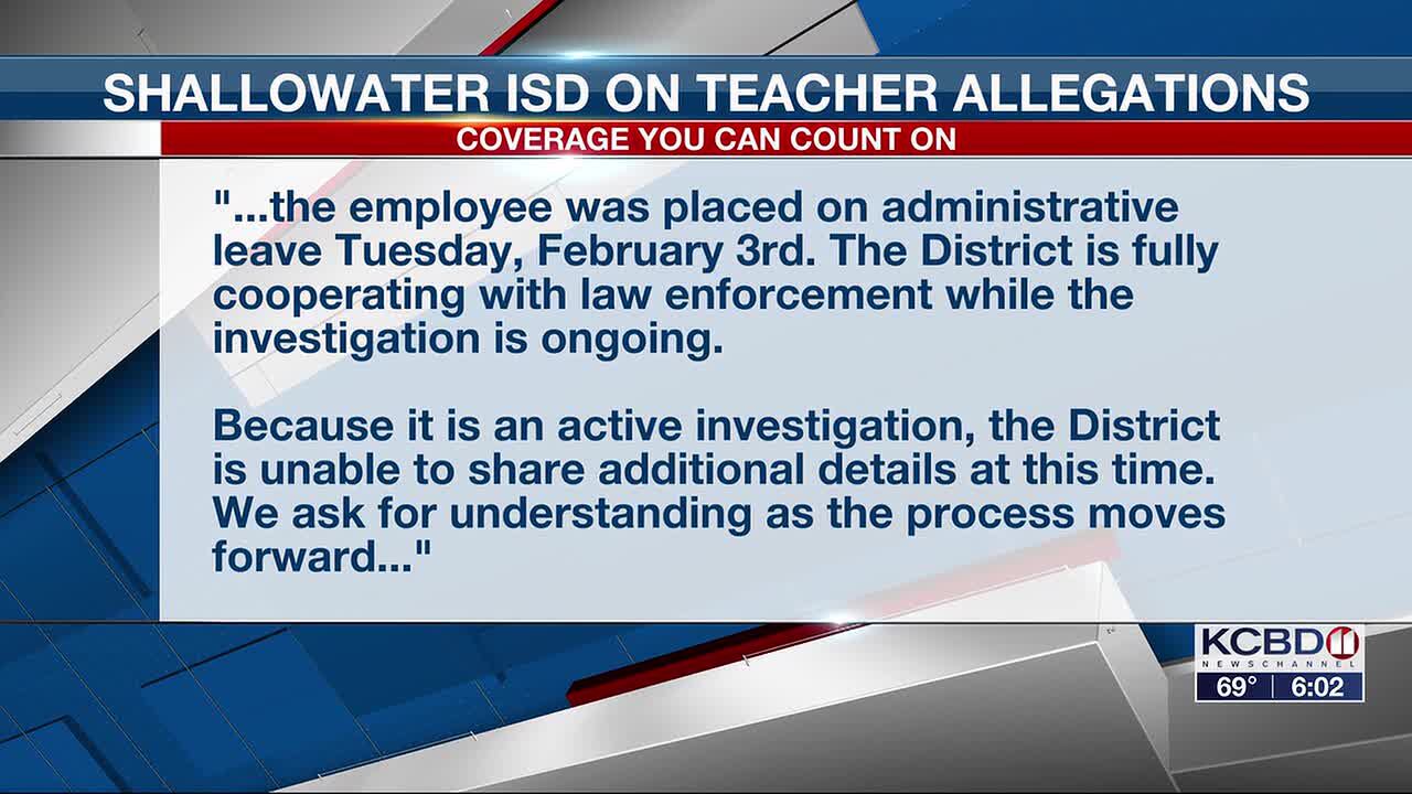 Shallowater ISD teacher accused of improper relationship with student