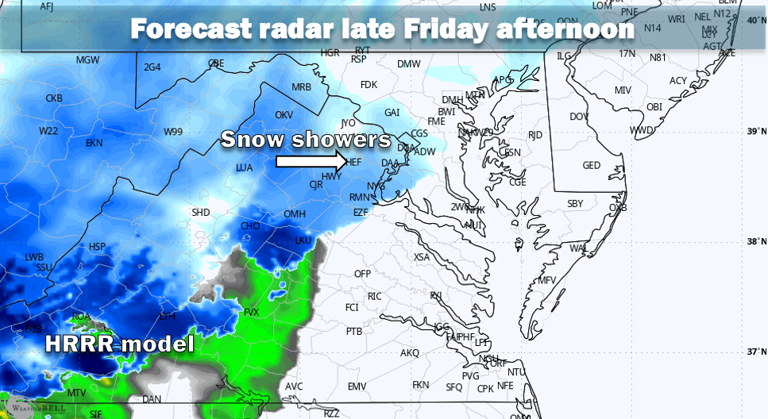 CWG live: Friday’s arctic front to deliver snow showers and a frigid ...